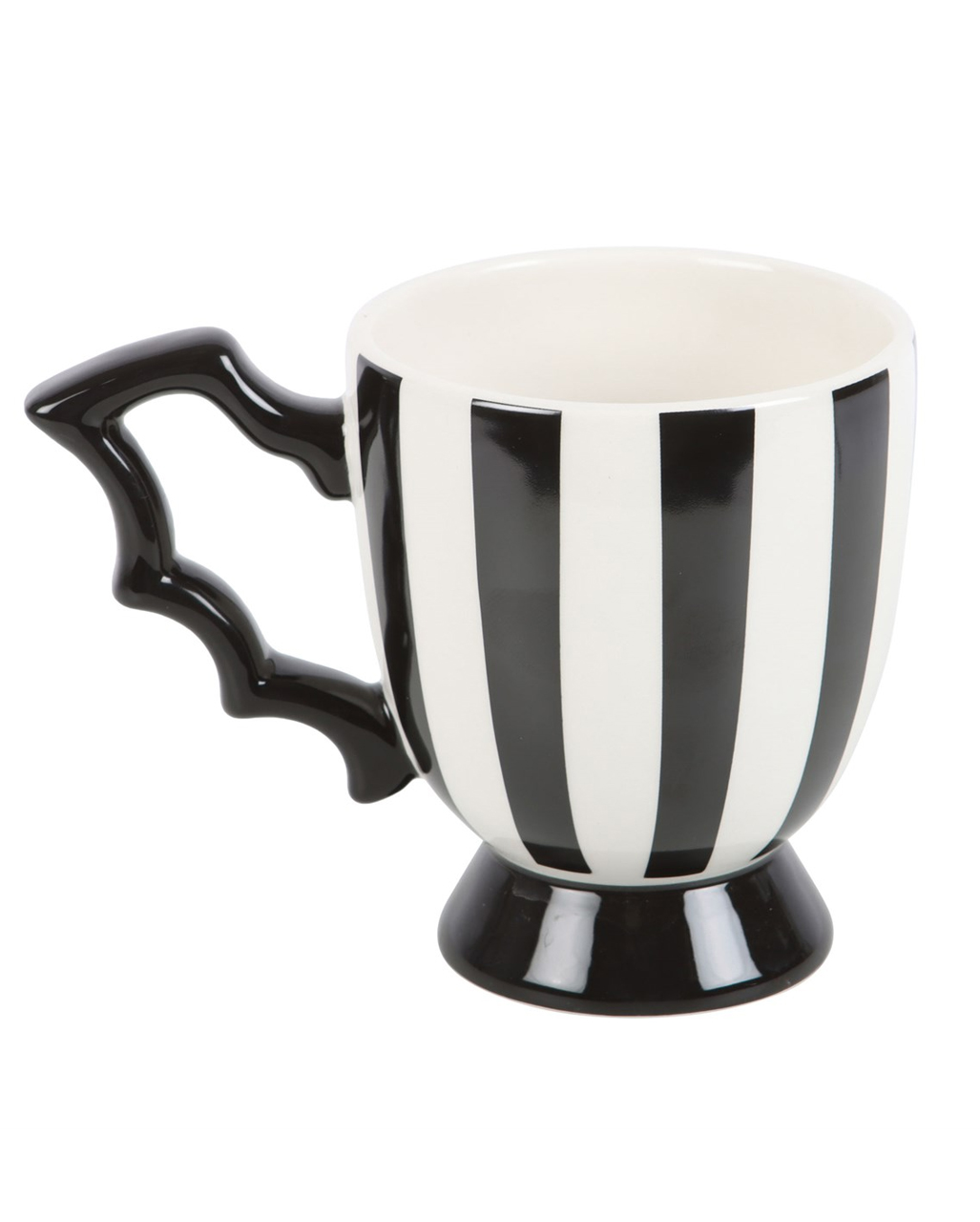 Striped Bat Wing Teacup 11cm Gothic decoration | Horror-Shop.com