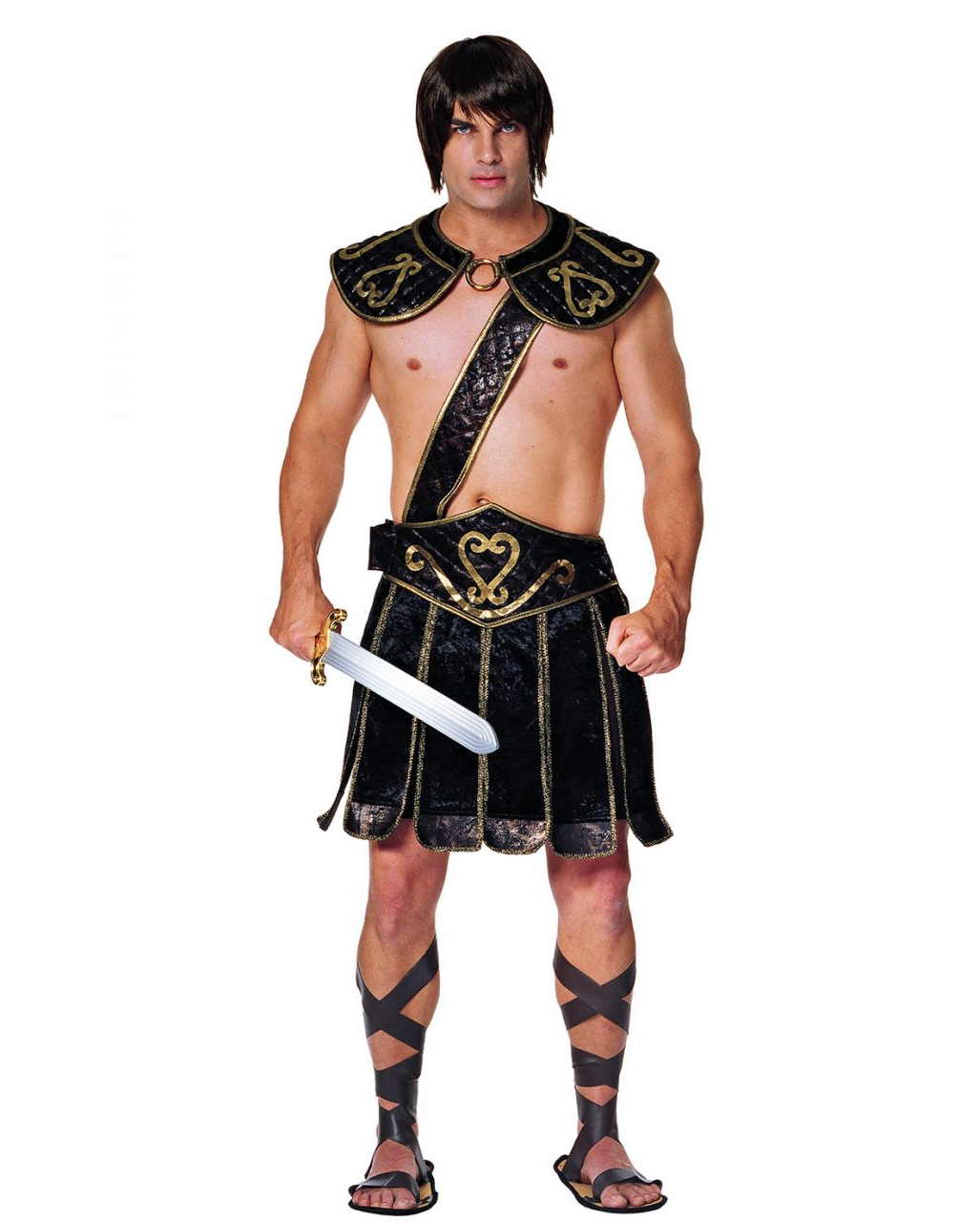 5-piece Gladiator Costume With Sandals for carnival | Horror-Shop.com