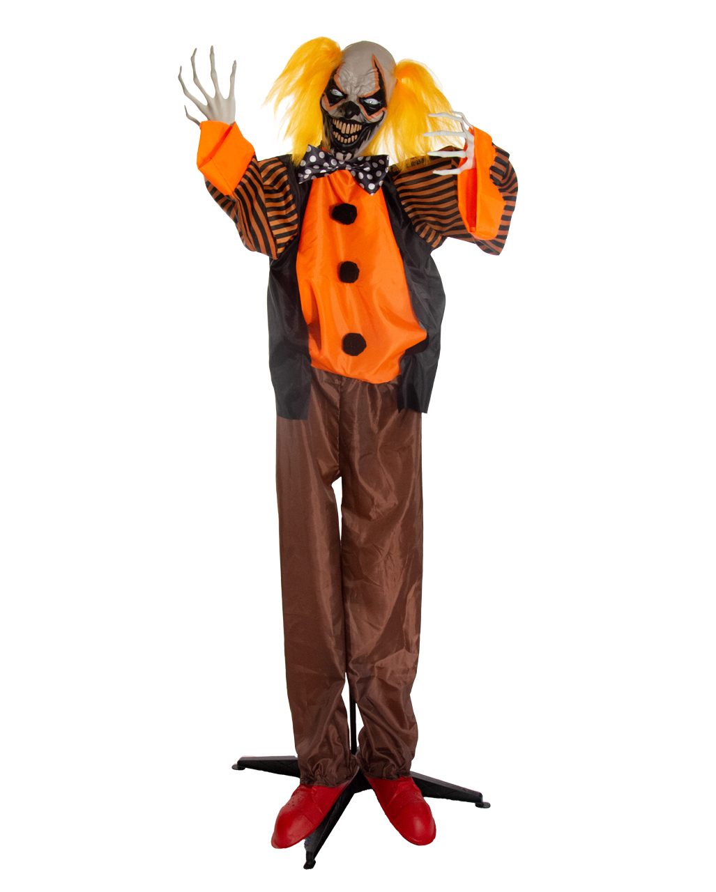 Gnarly Doodle Horror Clown With Movement, Light & Sound 163cm ...