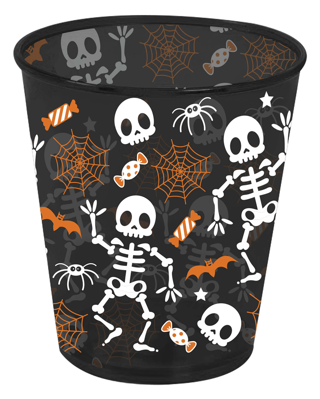 Halloween Skeleton & Cobwebs Party Cup 10cm Buy | Horror-Shop.com