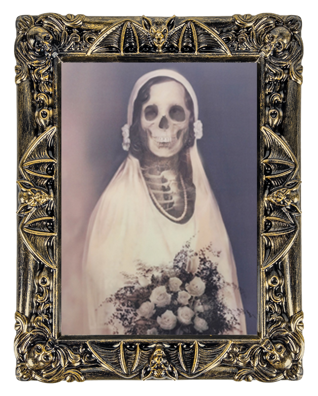 Hazel The Bloody Bride Hologram Portrait 50x39cm | Horror-Shop.com