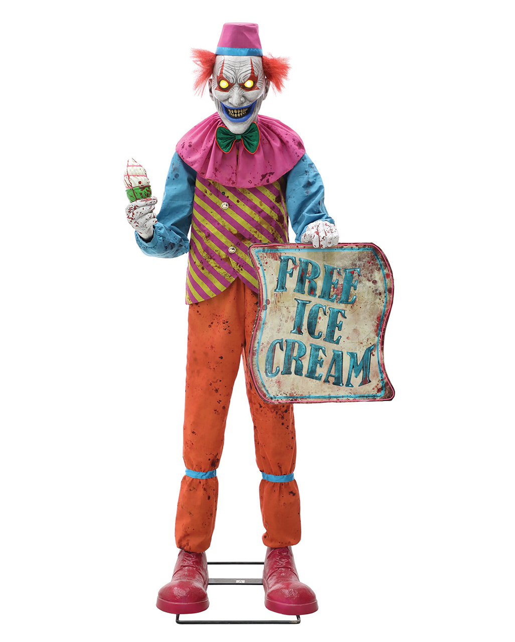 Ice Cream Horror Clown Halloween Animatronic 180cm ★ | Horror-Shop.com