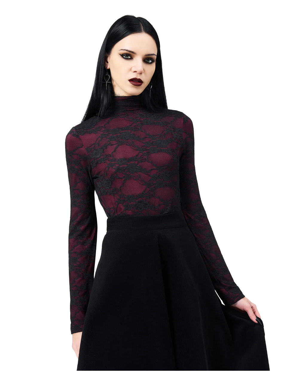 KILLSTAR Shadowfang Top ★ Gothic Oberteil | Horror-Shop.com