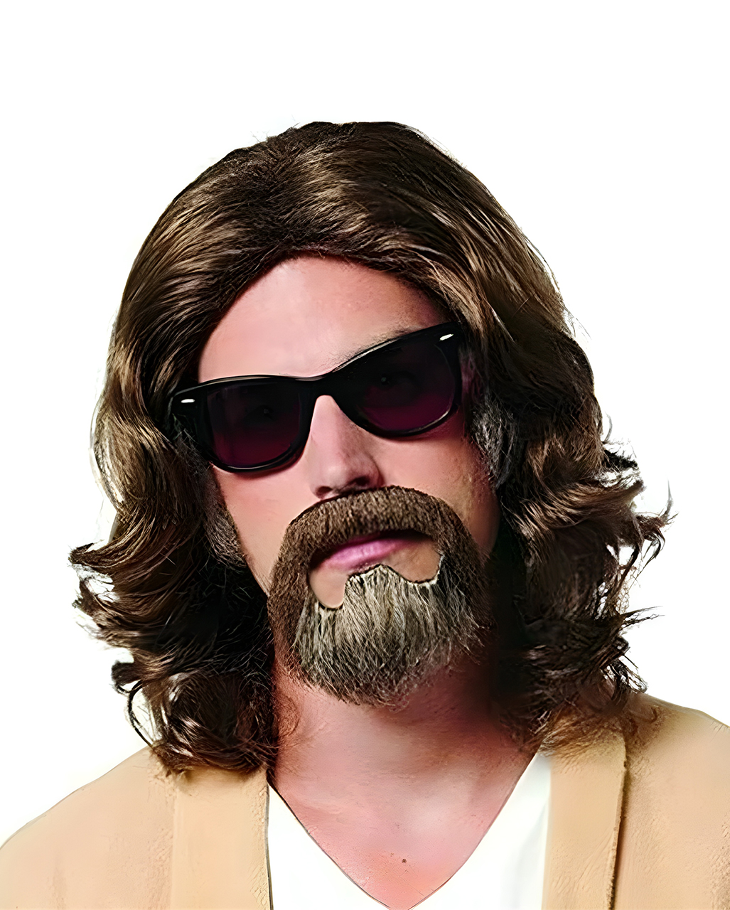 Lazy Guy Wig & Beard | men wig with beard | Horror-Shop.com