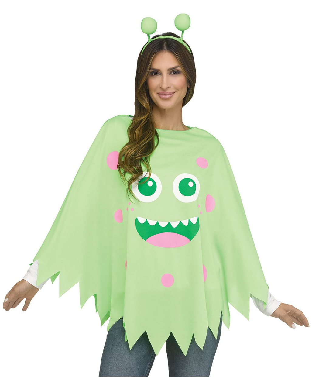 Monster Costume Poncho Green for Halloween & Carnival | Horror-Shop.com