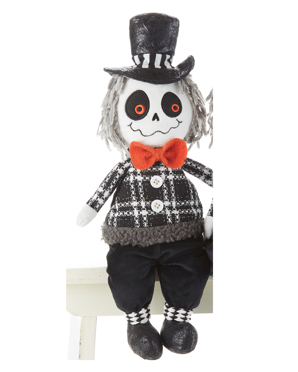 Mr. Bone Skully Edge Stool Figure 40cm for Halloween | Horror-Shop.com