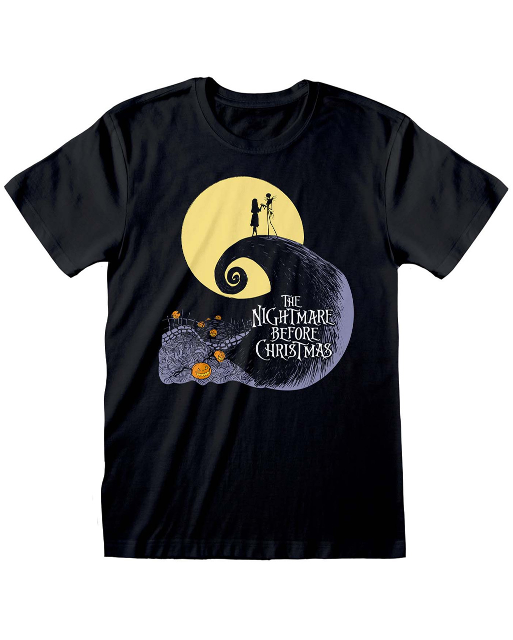 The Nightmare Before Christmas Silhouette T-Shirt | Horror-Shop.com