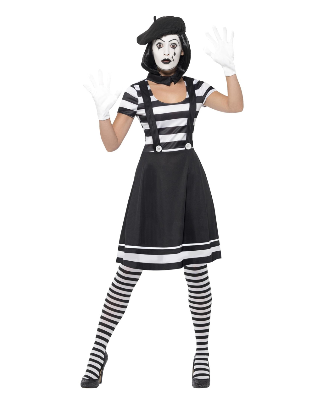 Mime Ladies Costume order for carnival | Horror-Shop.com