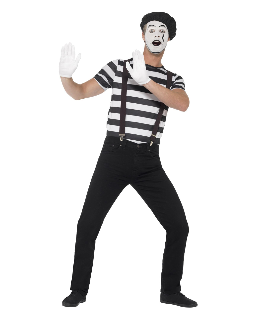 Pantomime Herren Kostüm für Karneval | Horror-Shop.com