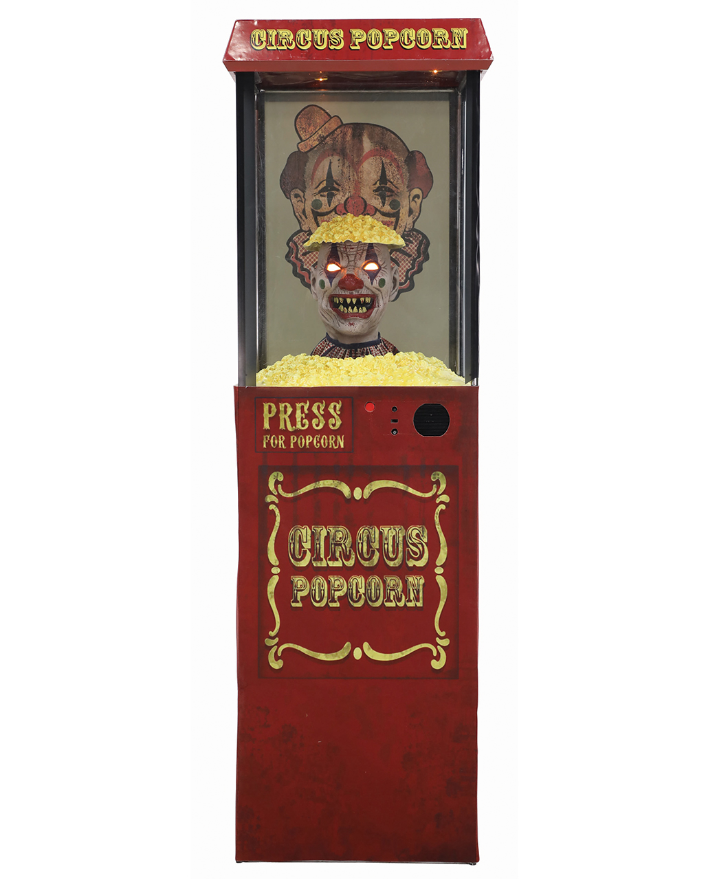 Popcorn Popper with Clown Halloween Animated Prop 175cm | Horror-Shop.com