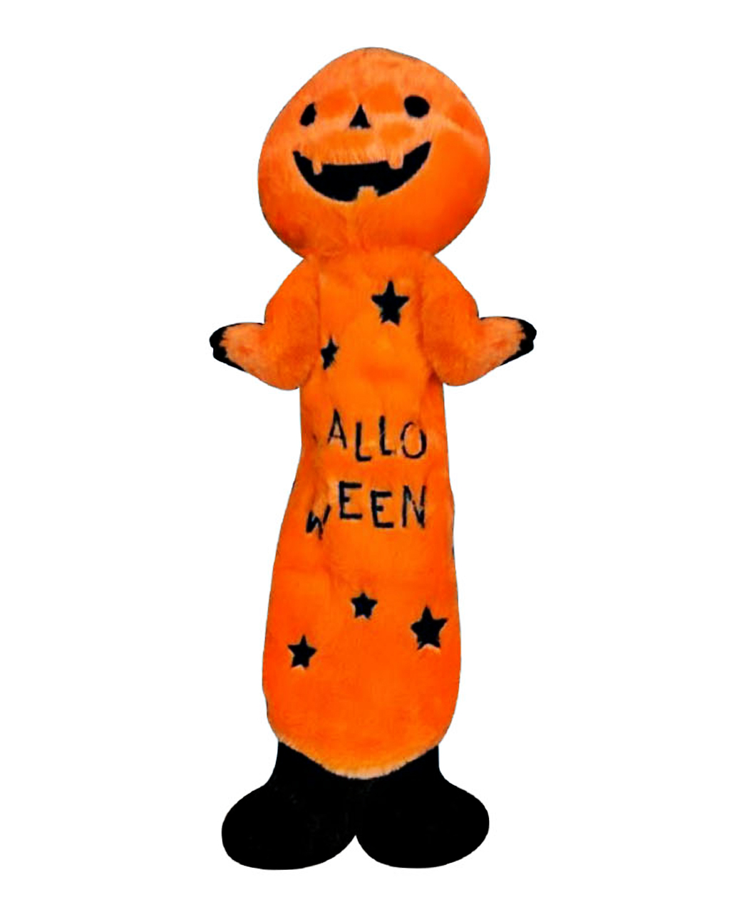 Squeaky Pumpkin Male Plush Dog Toy | Horror-Shop.com