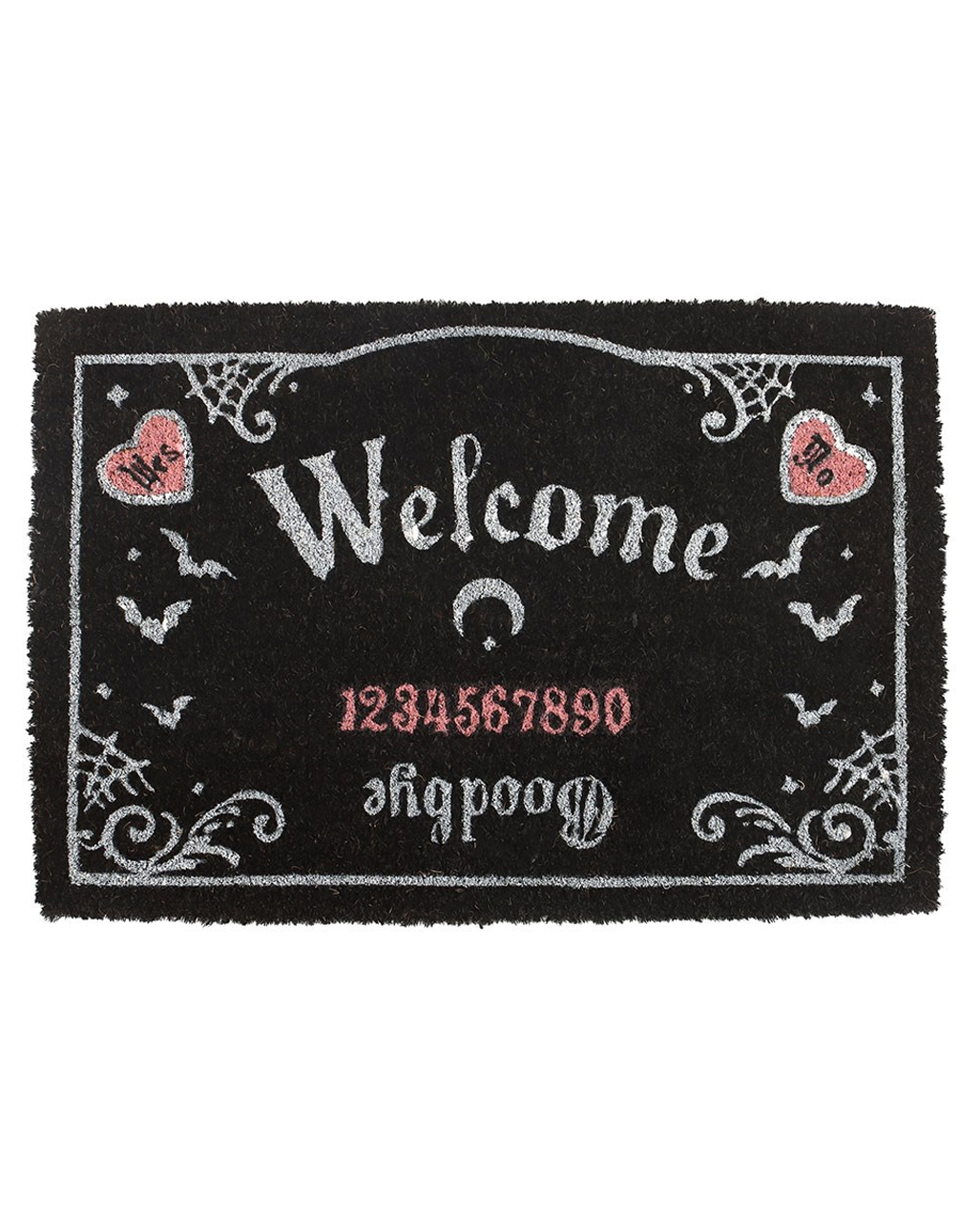 Pink & Black Talking Board Doormat 60x40cm as decoration | Horror-Shop.com