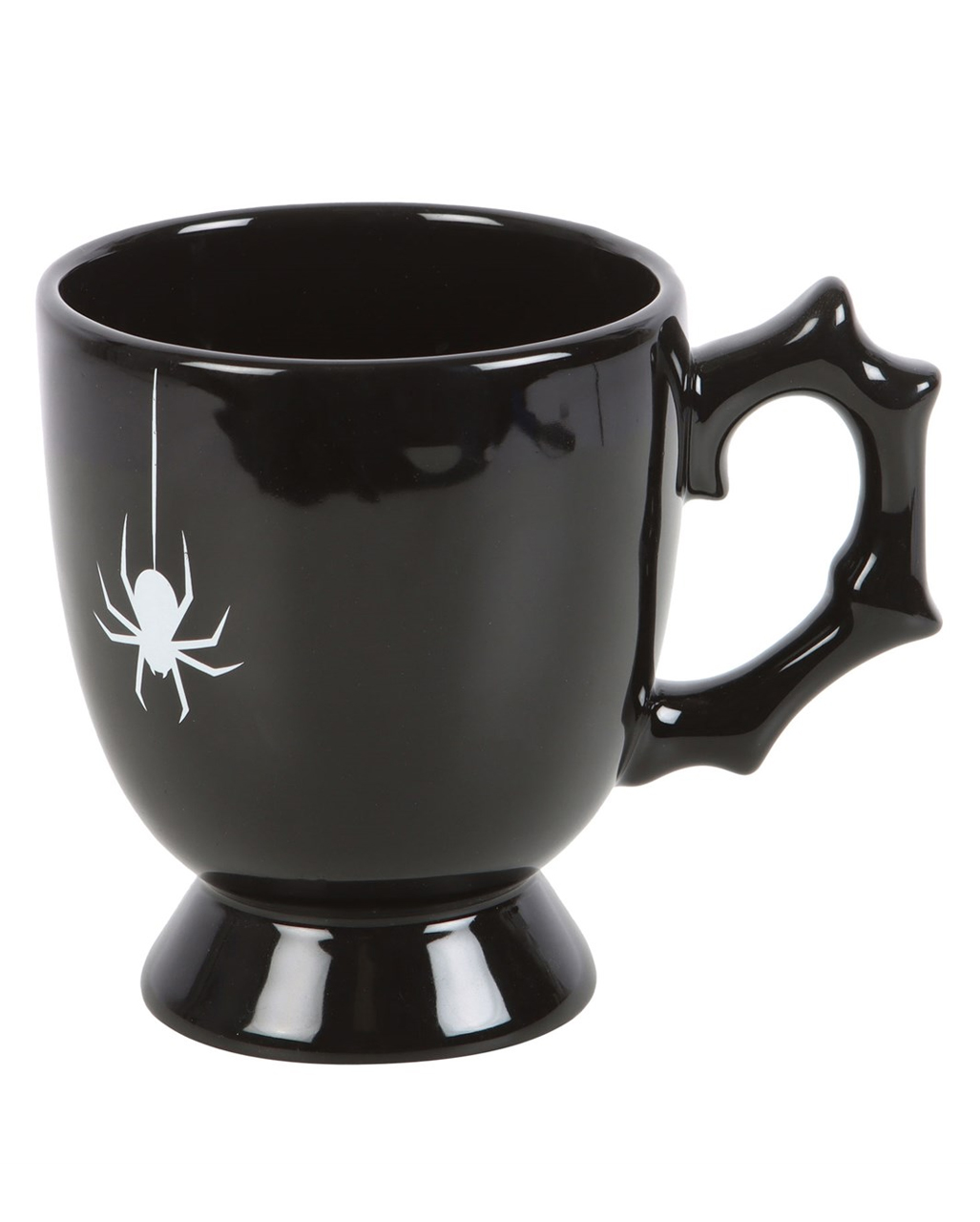 Black Teacup With Spider 11cm as Halloween decoration | Horror-Shop.com