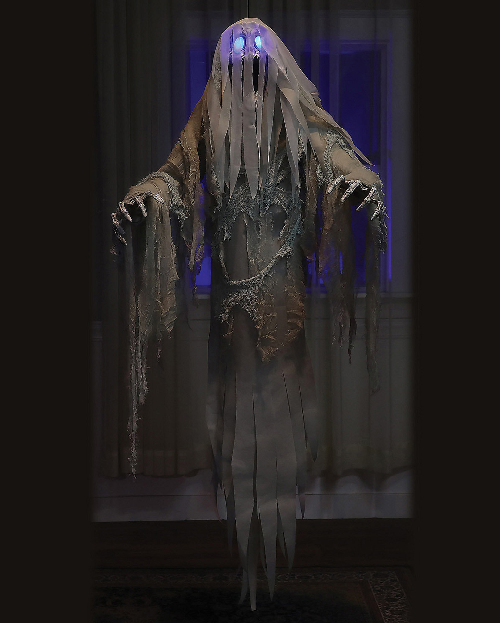 Screaming Ghost Hanging Figure With Light & Sound 150cm | Horror-Shop.com