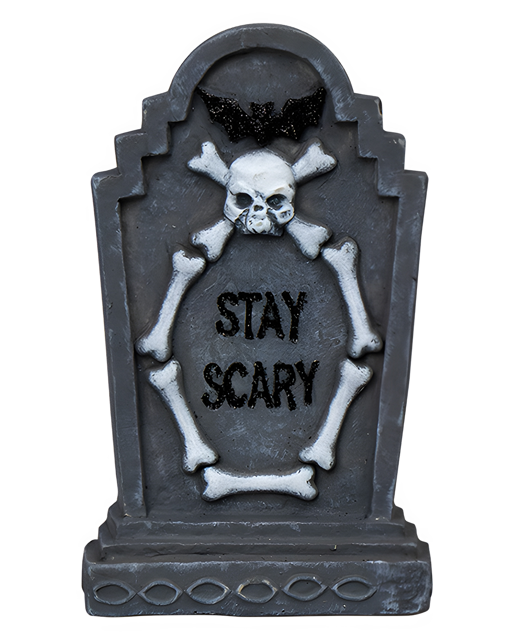 Stay Scary Decorative Gravestone With Bat 14.5cm as table decoration ...