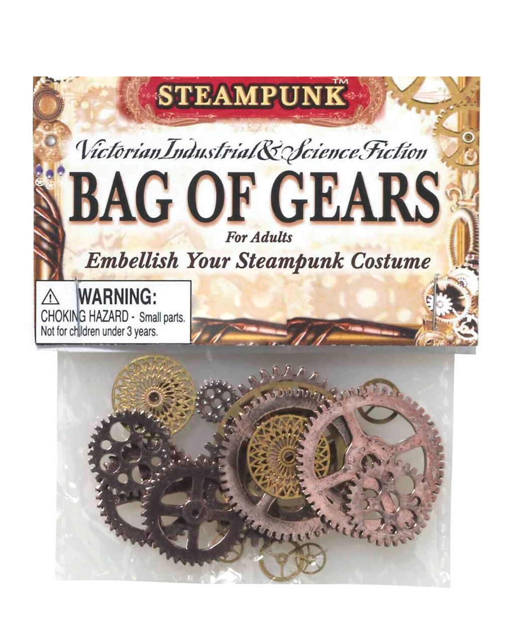 Steampunk Cogwheel Set for sewing on & decorating | Horror-Shop.com