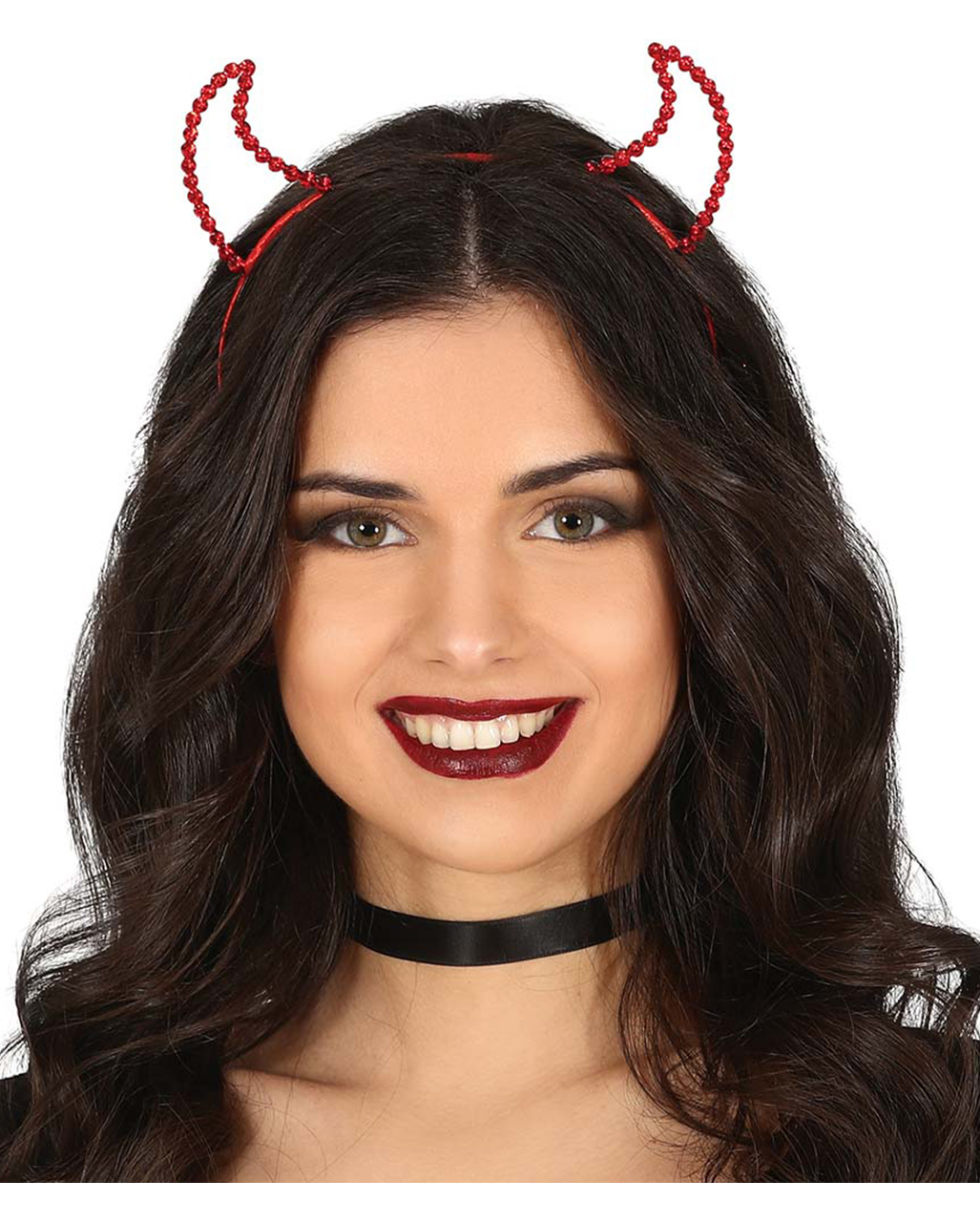 Devil Hairband with Glitter Stones | Halloween headdress | Horror-Shop.com
