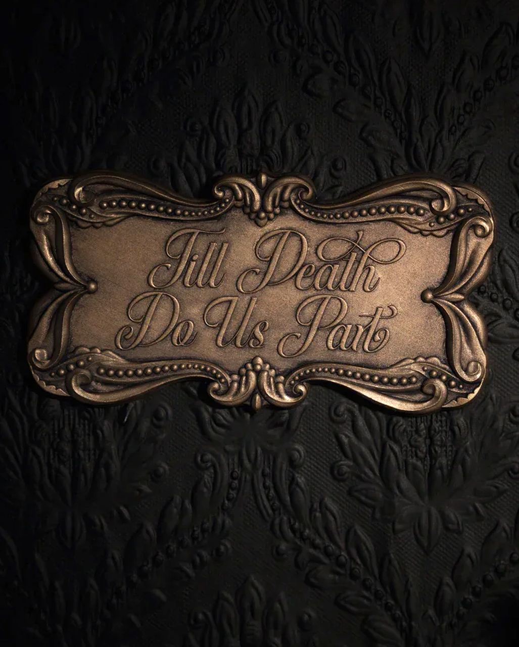Till Death Do Us Part Sarg Tafel - Gold Edition 17x9cm Gothic Deko ...