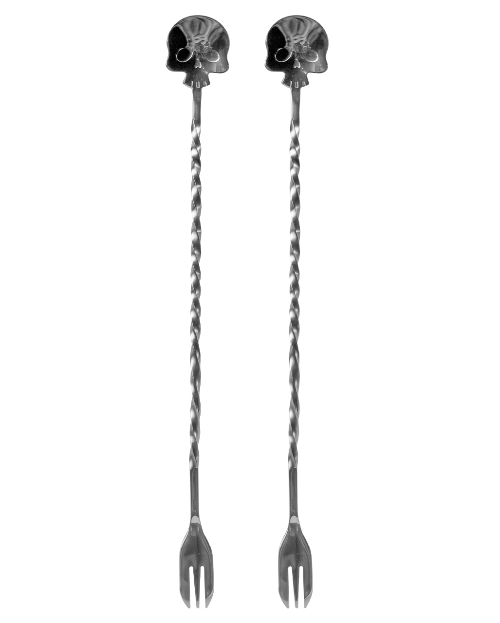 Skull Cocktail Spoon & Fork | Halloween Homeware | Horror-Shop.com