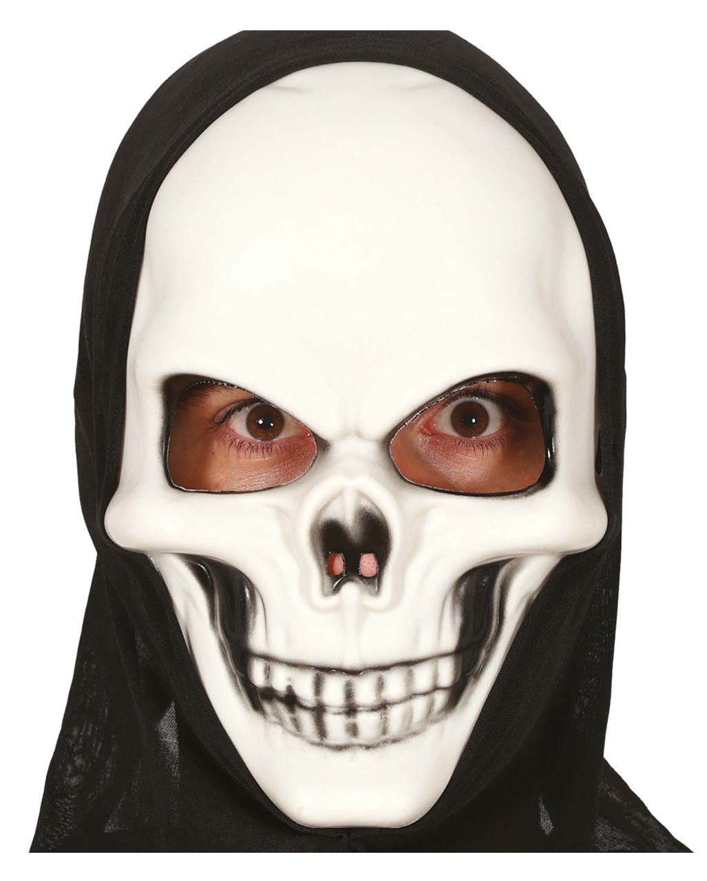 Skull Mask With Hood buy for Halloween | Horror-Shop.com