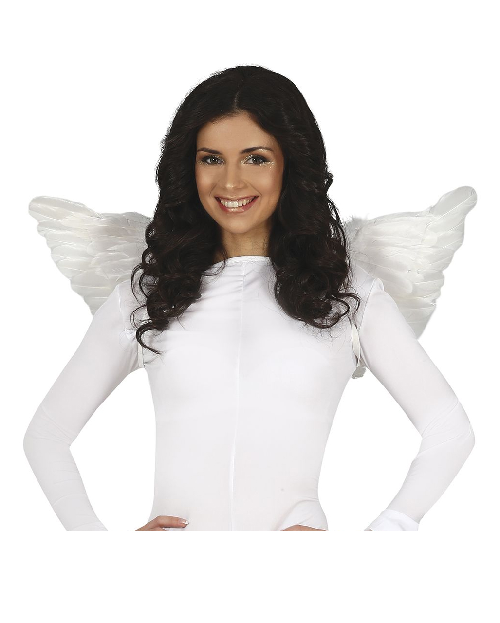 White Angel Wings with Feathers 65cm | Horror-Shop.com