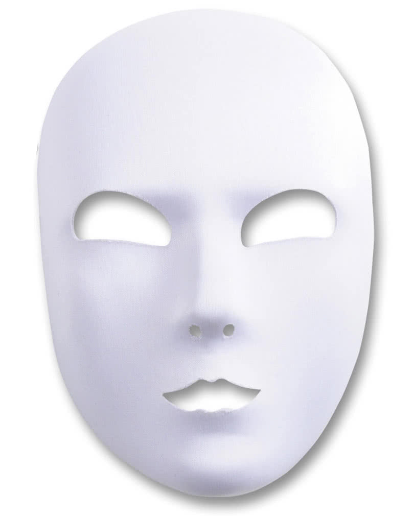 Weiß satinierte Gesichts Maske | Venezianische Masken zum bemalen ...