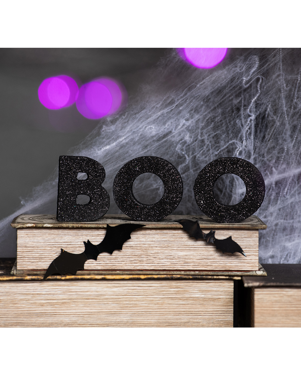 Boo Glitter Stand Decoration for Halloween ★ | Horror-Shop.com