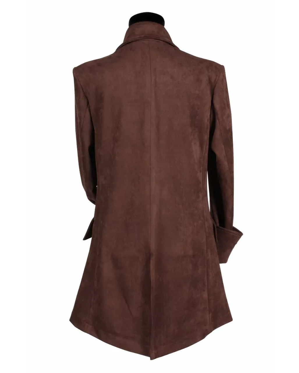 Brown Pirate Jacket In Suede Look order | Horror-Shop.com