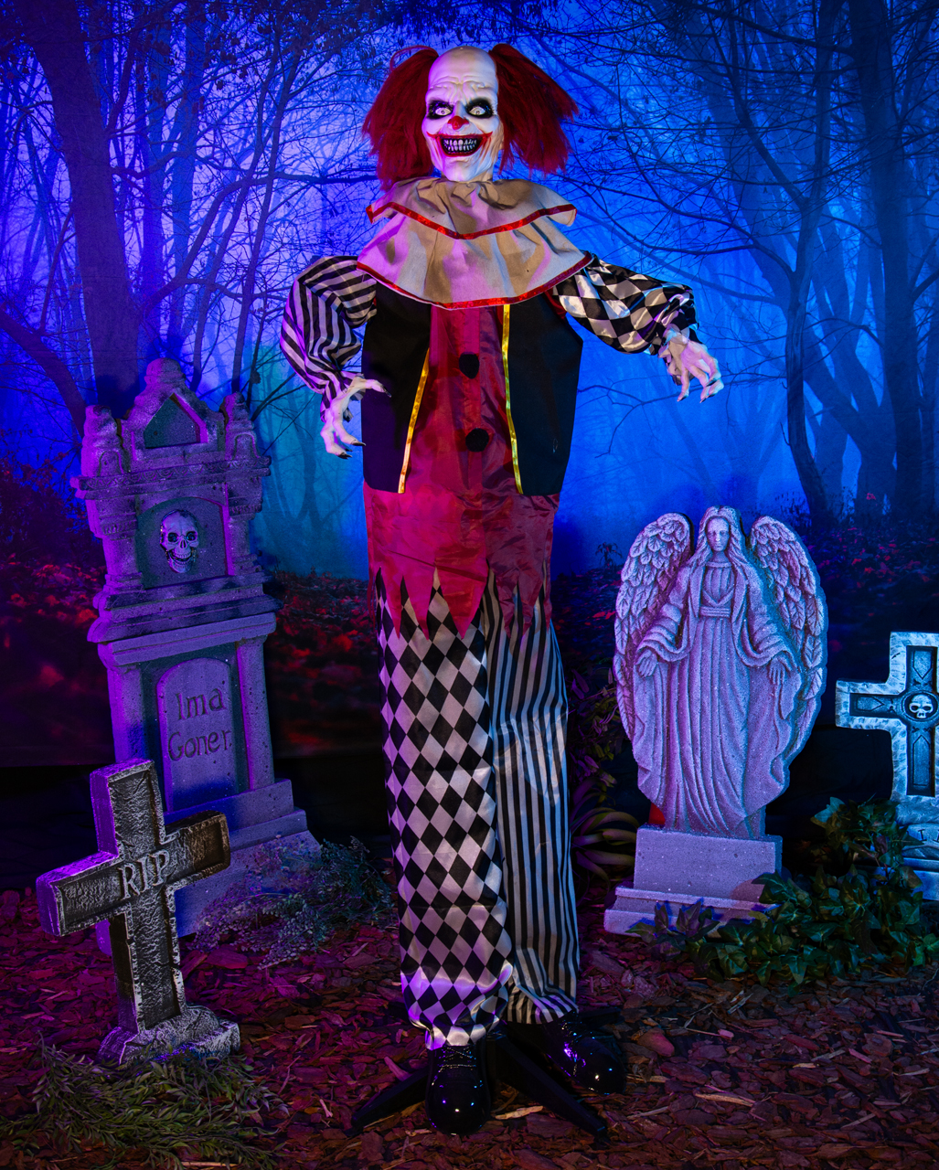 Demonic Horror Clown As Halloween Animatronic 170cm ★ | Horror-Shop.com