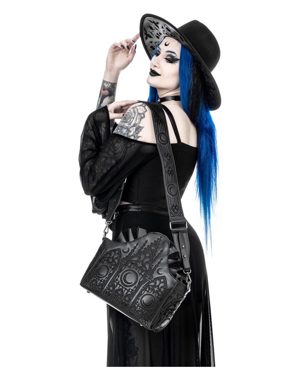Dark Altar Gothic Shoulder Bag ★ Gothic accessory | Horror-Shop.com