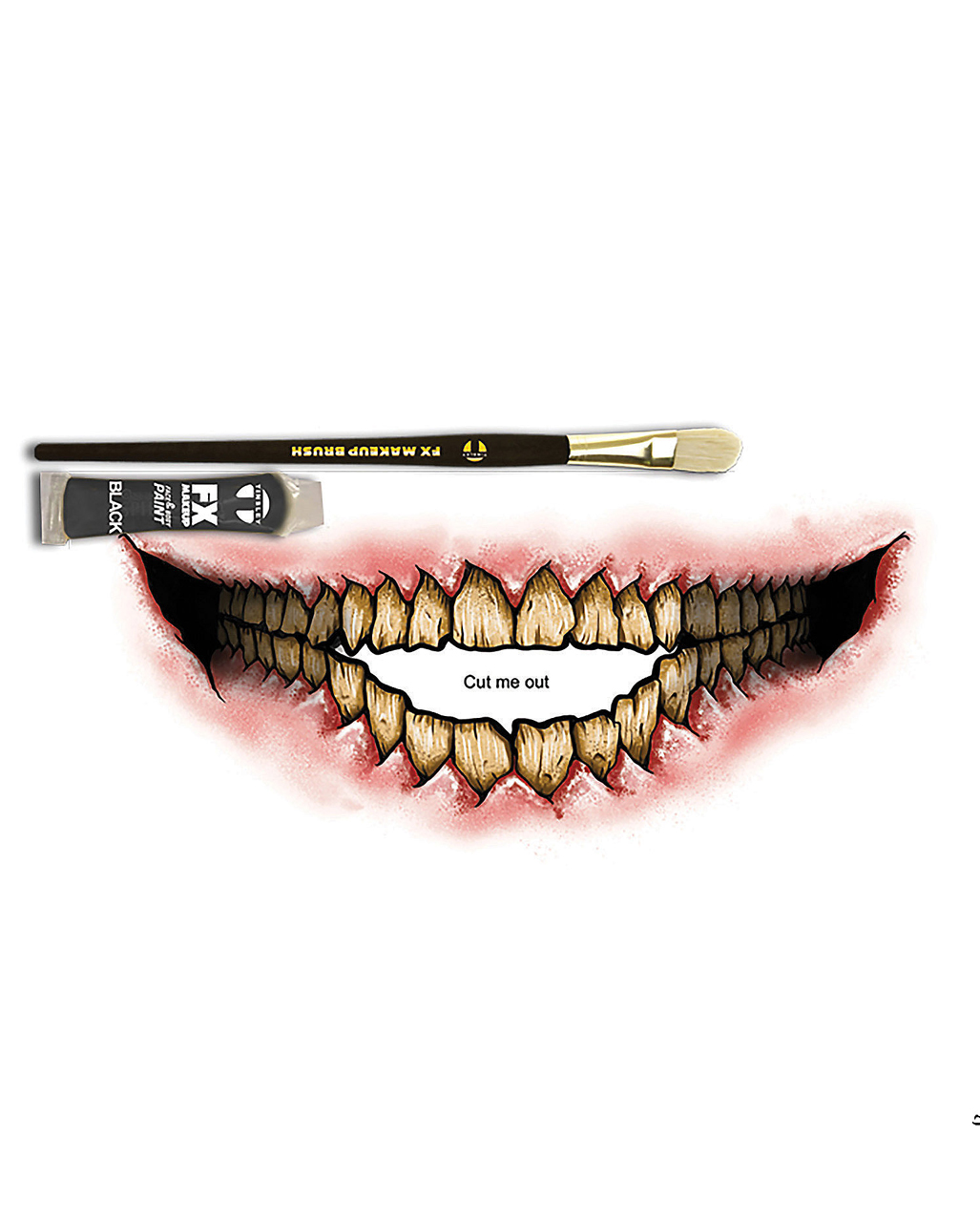 FX Make Up Kit Evil Grin With Adhesive Tattoo | Make-up | Horror-Shop.com