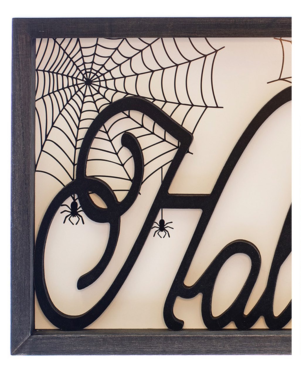 Embossed Happy Halloween Picture With Wooden Frame 60x30cm ★ | Horror ...