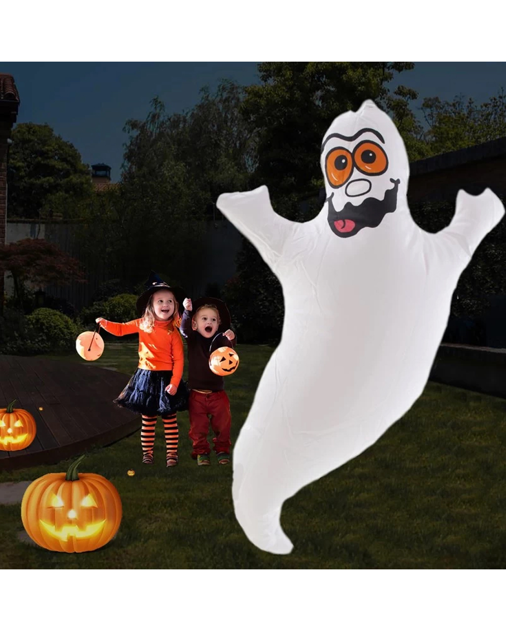 Halloween Ghost Inflatable 43cm as Halloween decoration | Horror-Shop.com