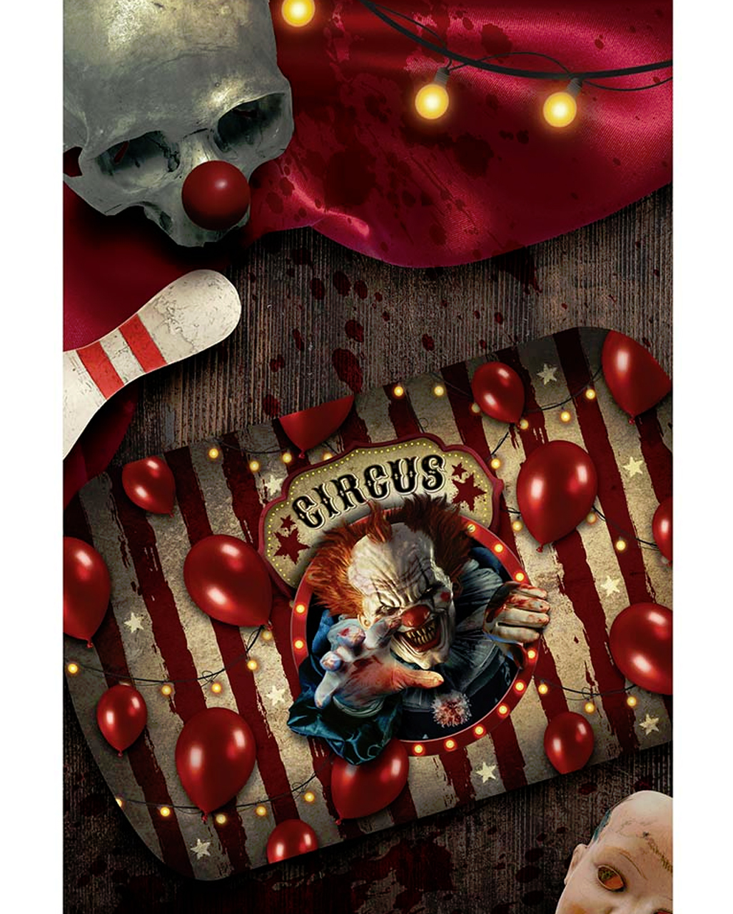 Halloween Horror Clown Circus Tray for Trick or Treat | Horror-Shop.com