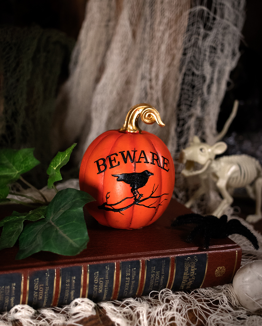 Halloween Pumpkin Beware ★ Buy Halloween decoration | Horror-Shop.com