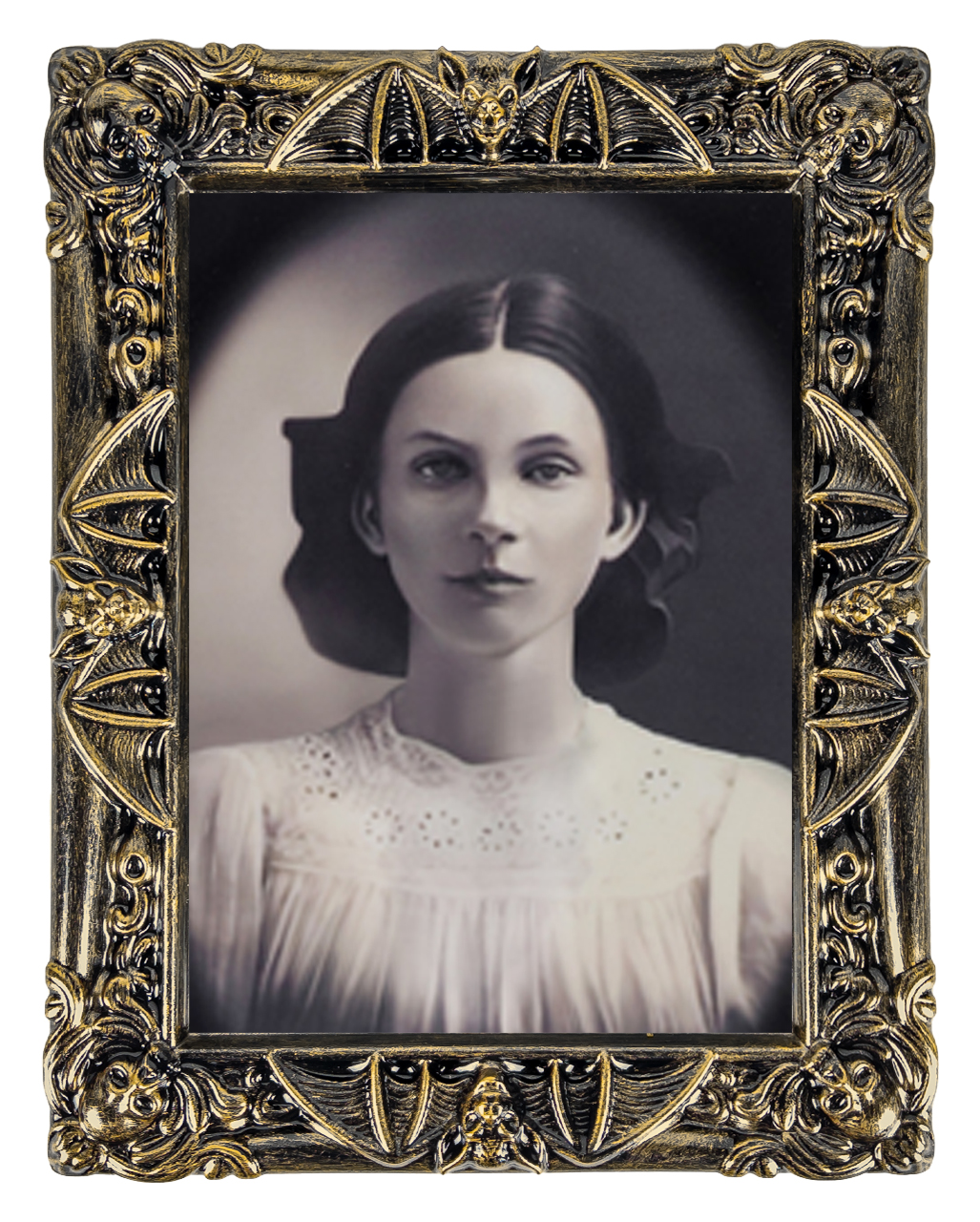 Horrific Aunt Demonica Hologram Portrait 50x39cm | Horror-Shop.com