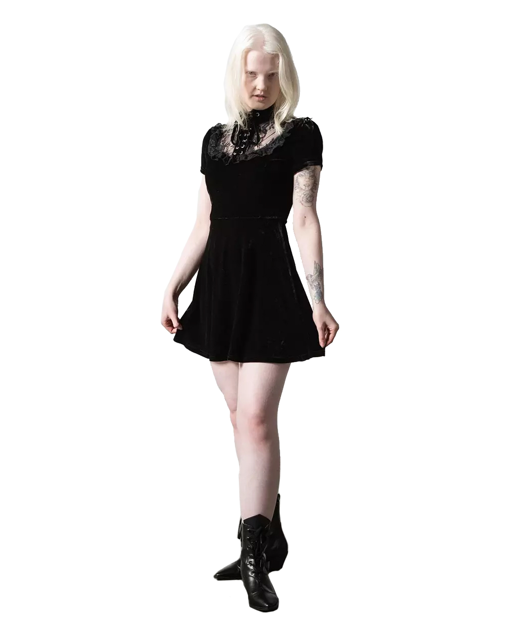 KILLSTAR Evernight Mini Dress | Gothic Fashion | Horror-Shop.com