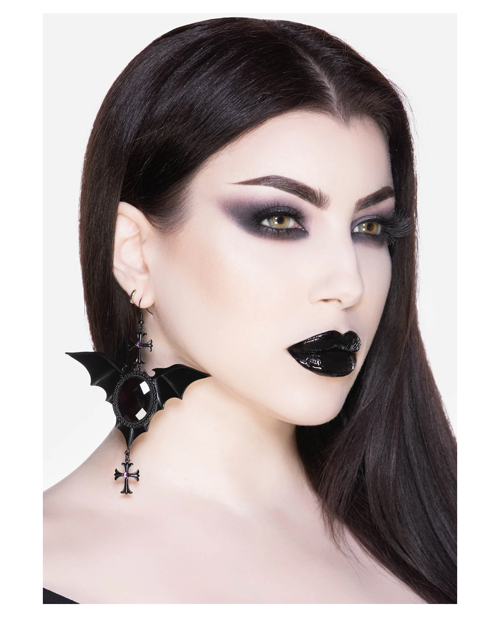 KILLSTAR Evil Intentions Earrings with gemstone | Horror-Shop.com