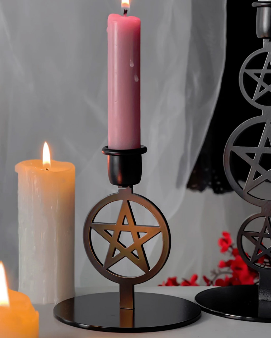 KILLSTAR Pentagram Kerzenhalter Small ★ | Horror-Shop.com