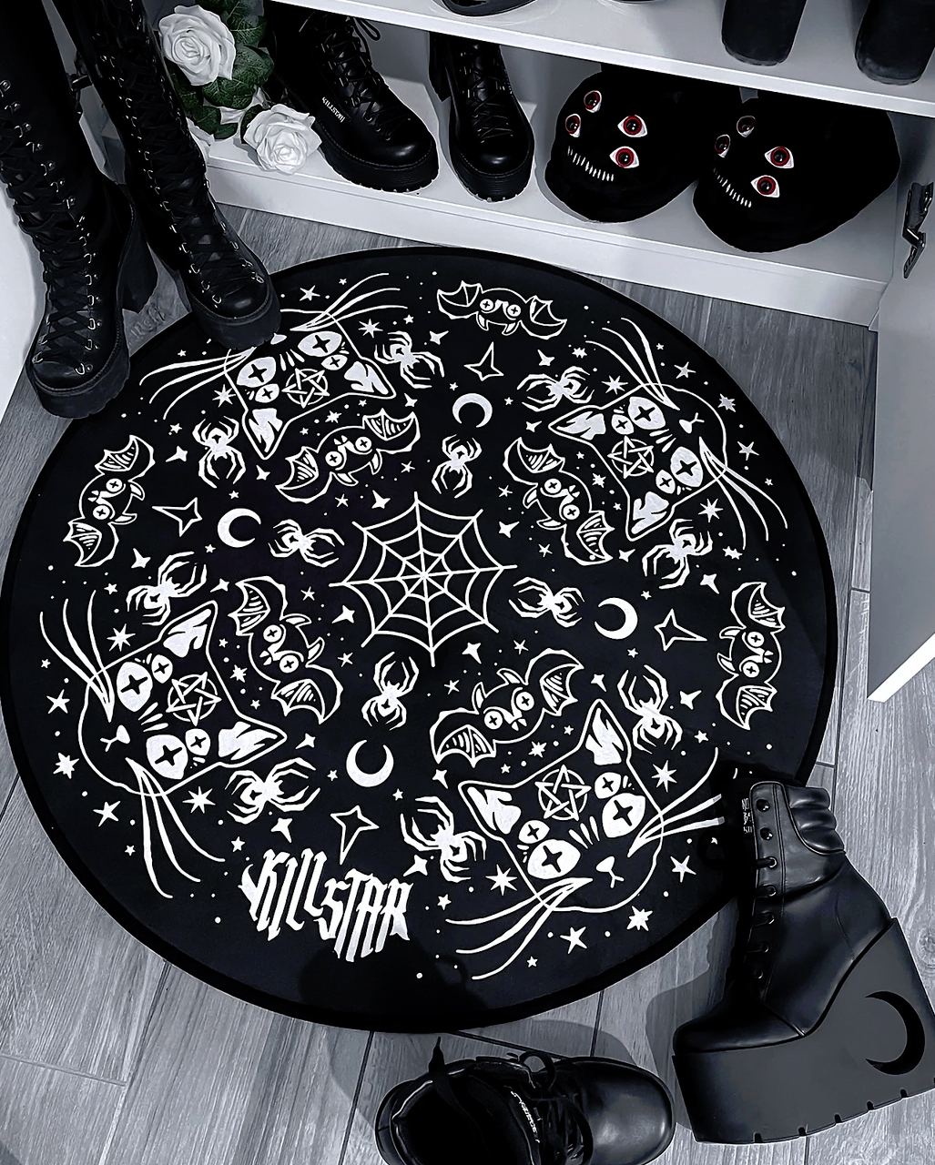 KILLSTAR Spoopy Carpet Round ★ Gothic carpet | Horror-Shop.com