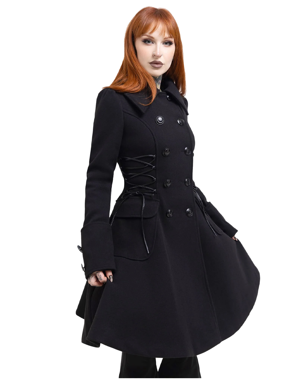 KILLSTAR Woeful Gothic Mantel | Damenmantel | Horror-Shop.com