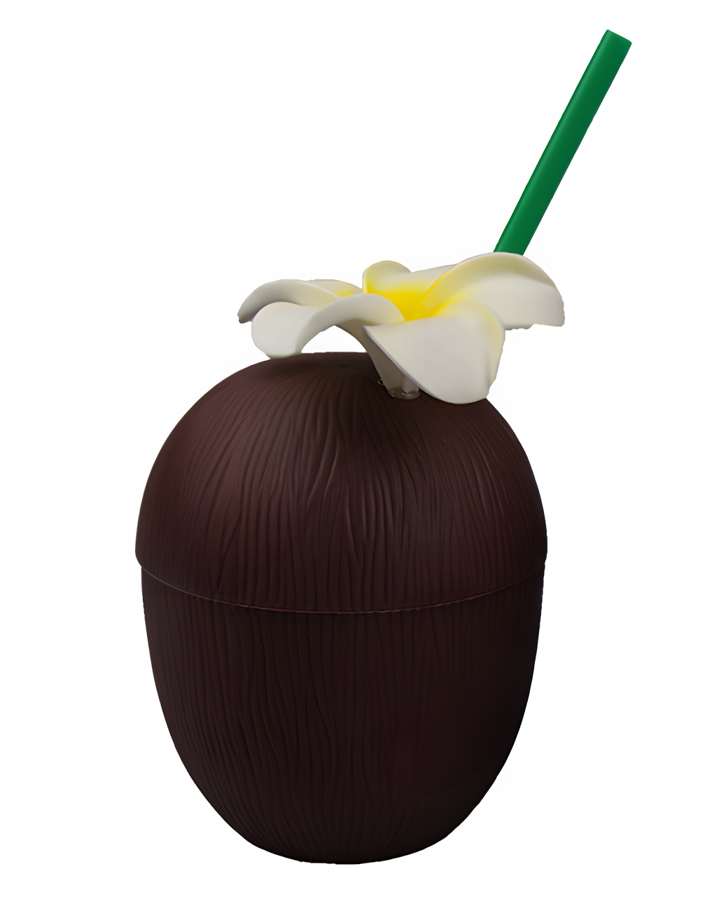 Coconut Cocktail Cup With Straw 650ml | party tableware | Horror-Shop.com
