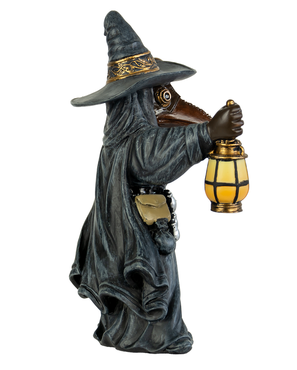 Miasma Plague Doctor With Staff & Lantern 14cm as table decoration ...