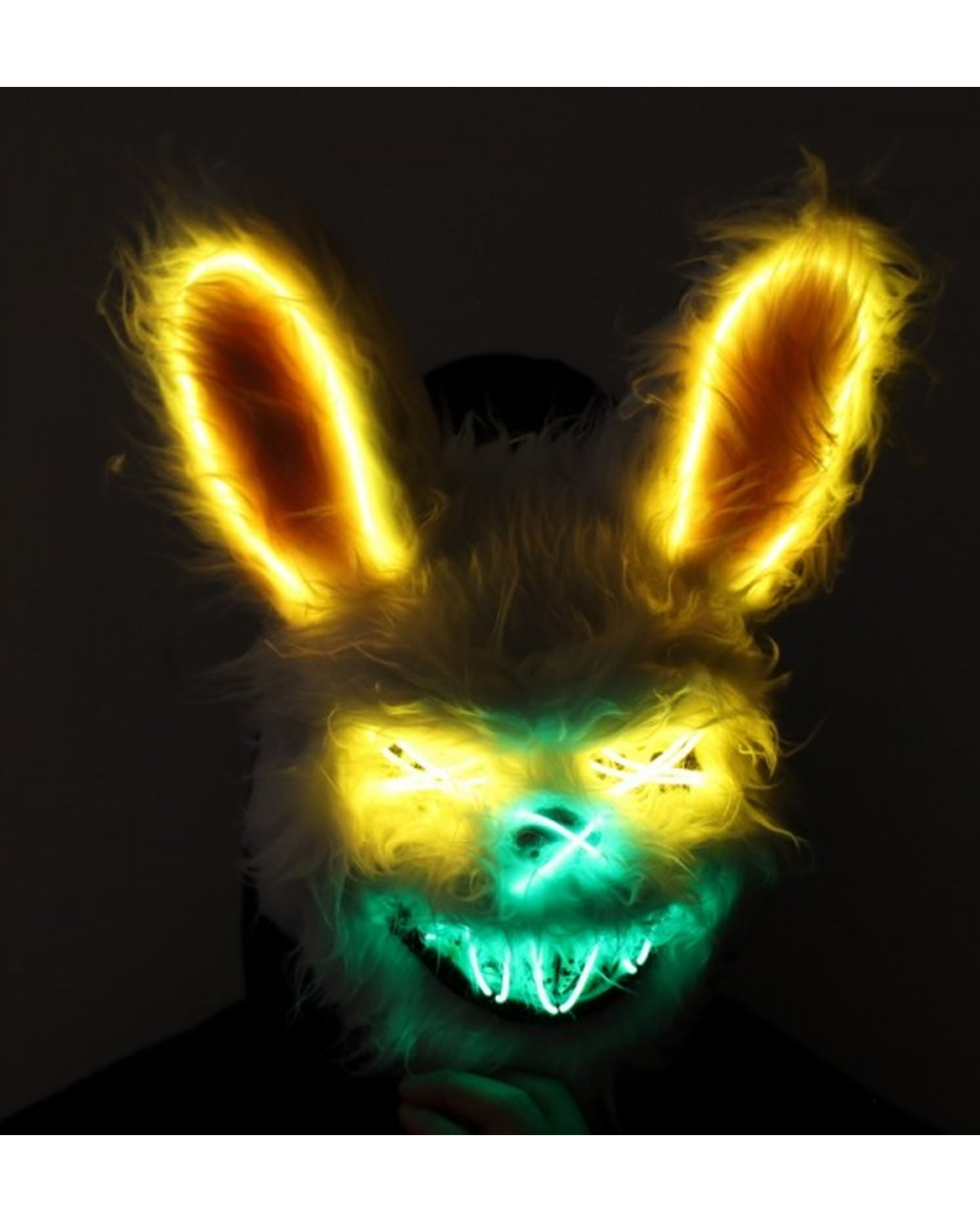 LED String Bunny Mask for Halloween & Carnival | Horror-Shop.com