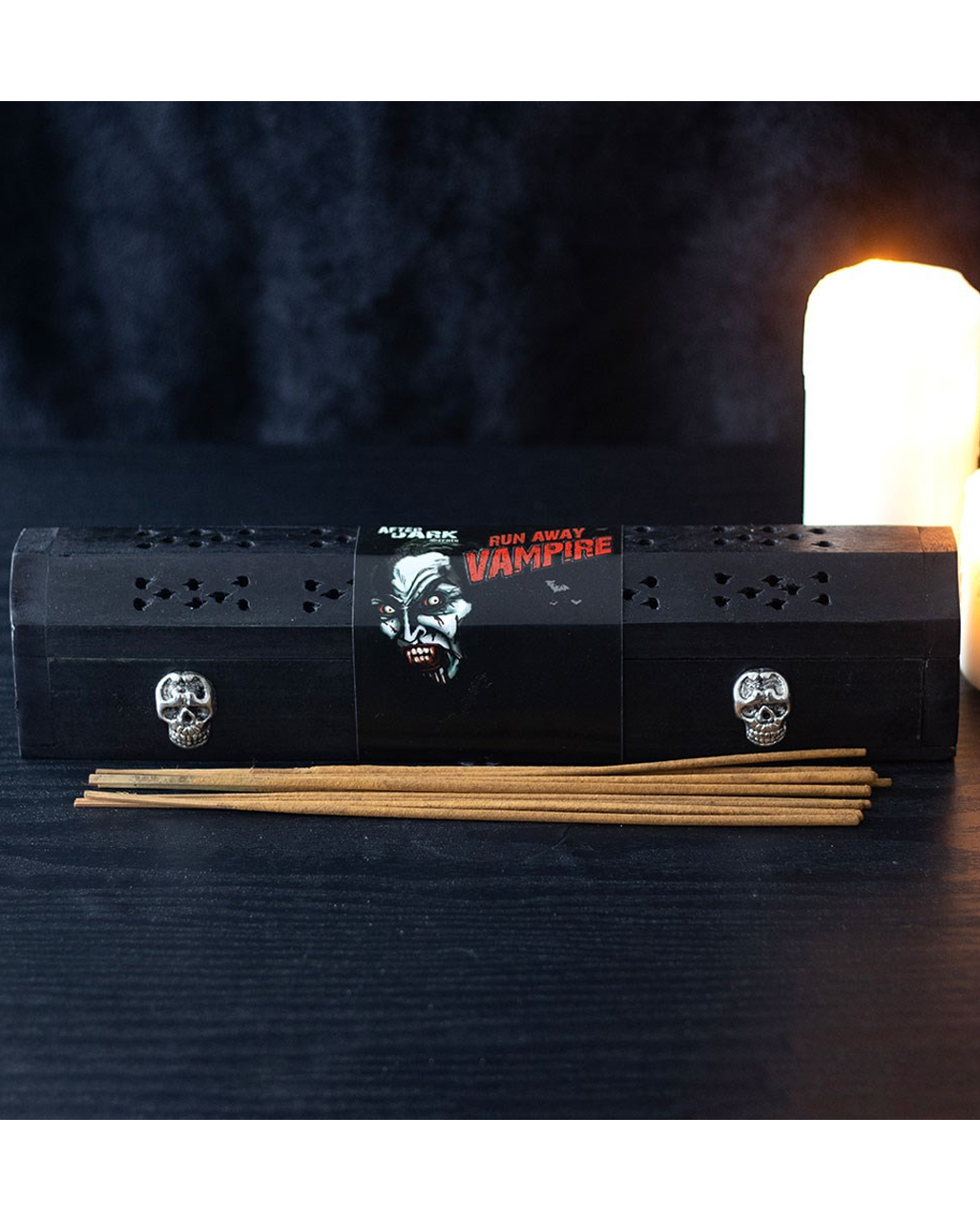 "Run Away Vampire" Incense Sticks & Box as a Set as decoration | Horror ...