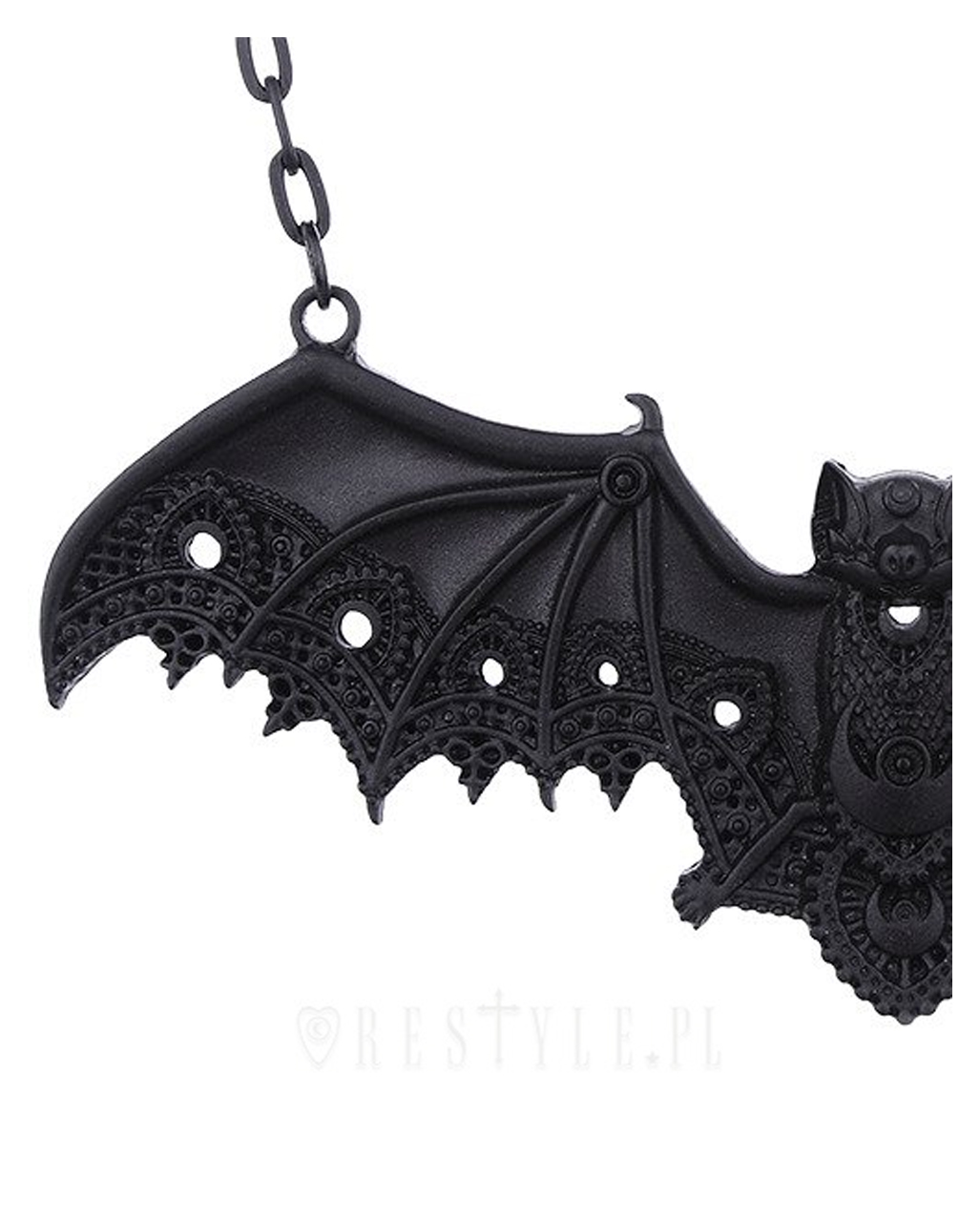 Black Bat Gothic Necklace | GOTHIC costume jewelry | Horror-Shop.com