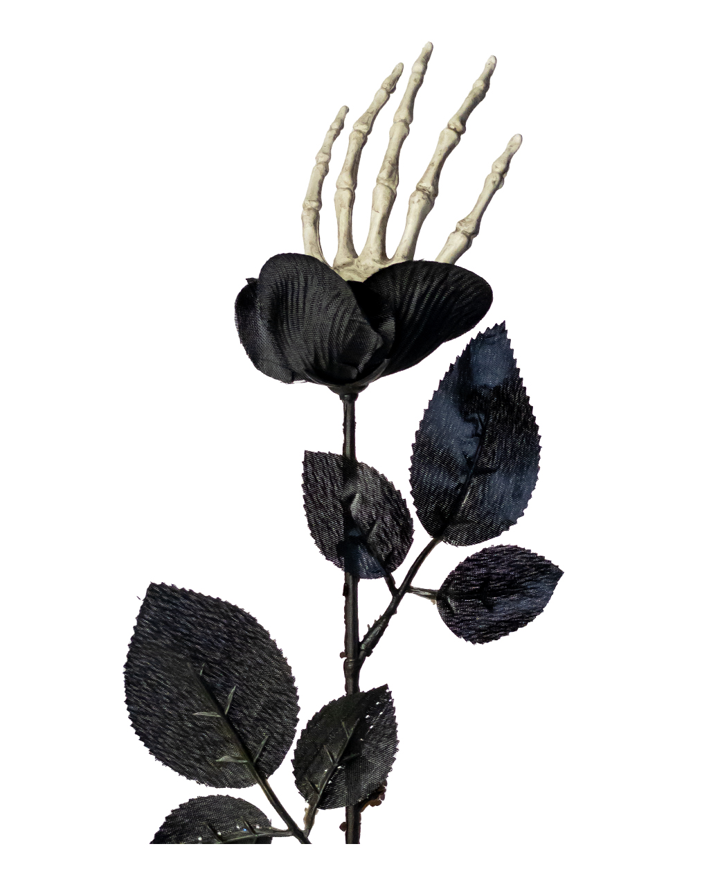 Black Rose With Skeleton Hand Costume accessories | Horror-Shop.com