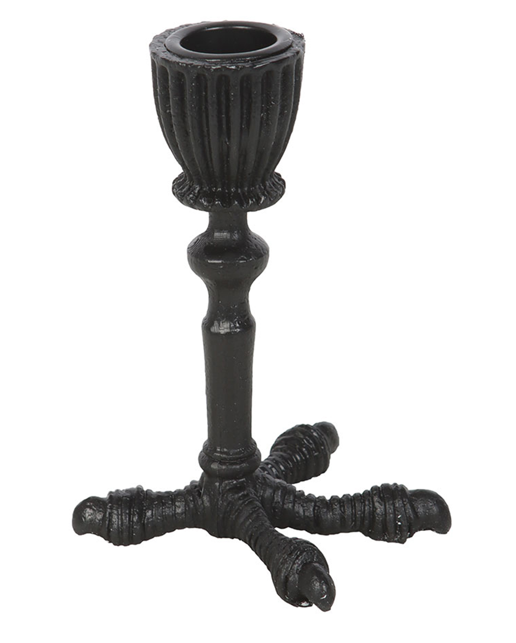 Black Raven Claw Candlestick 12.5cm as table decoration | Horror-Shop.com