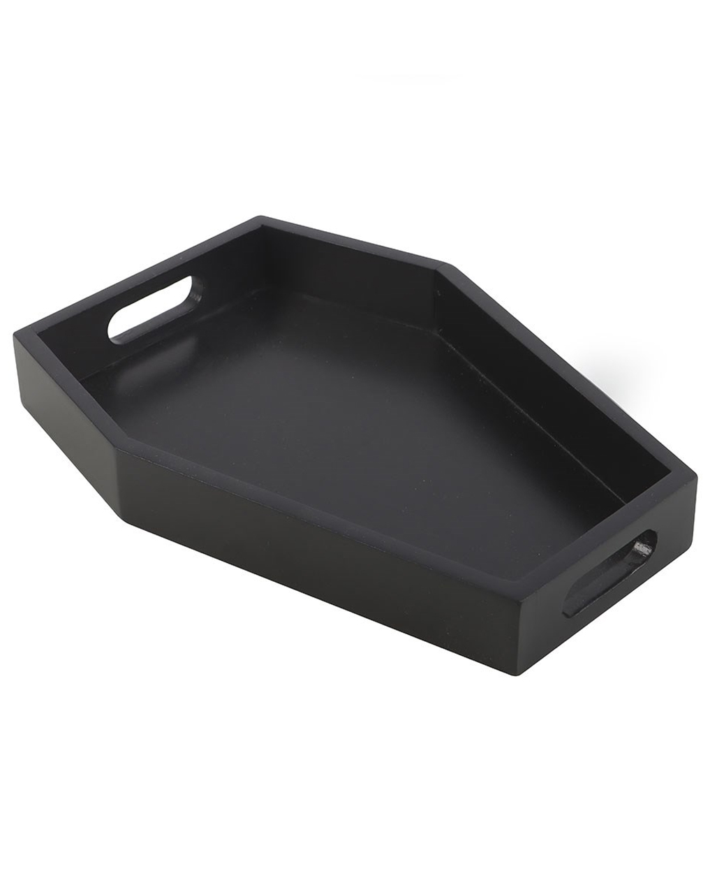 Black Coffin Tray 24.5cm as a home accessory | Horror-Shop.com