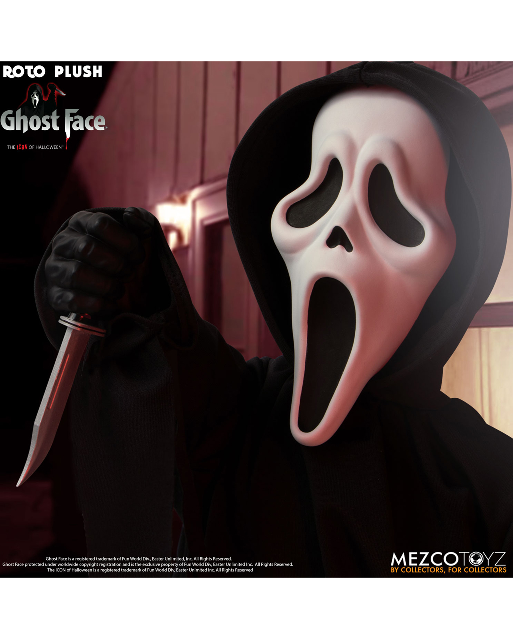 Scream Ghostface Doll 45cm Roto Plush for collection | Horror-Shop.com